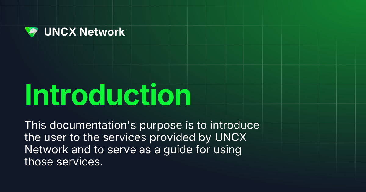 Introduction | UNCX Network