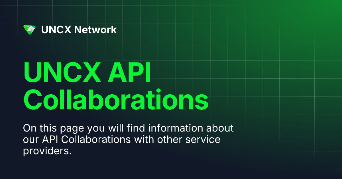 UNCX API Collaborations | UNCX Network